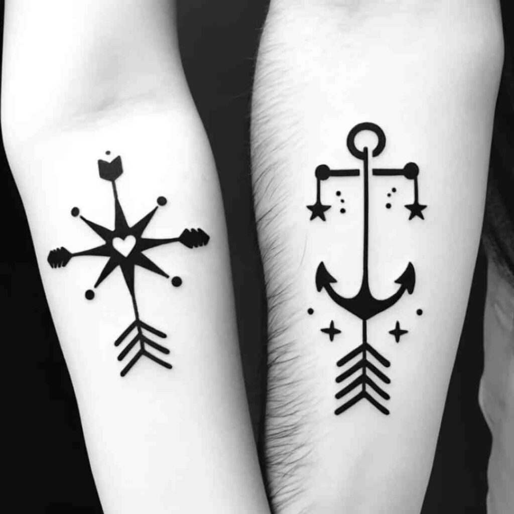 13 Heartwarming Soulmate Matching Couple Tattoos Ideas You"ll Love ...