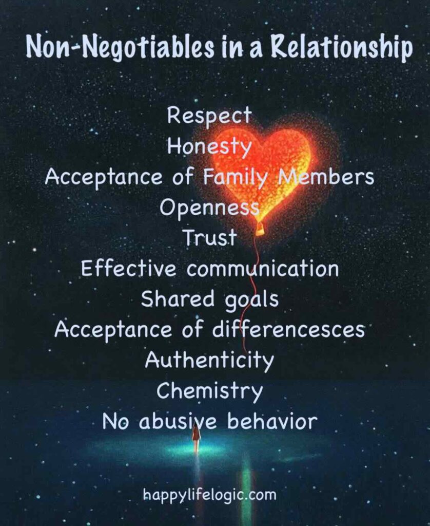 14 Essential Non Negotiables in a Relationship - Happy Life Logic